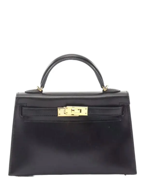 Hermès Mini Kelly Two-way Handbag - Black