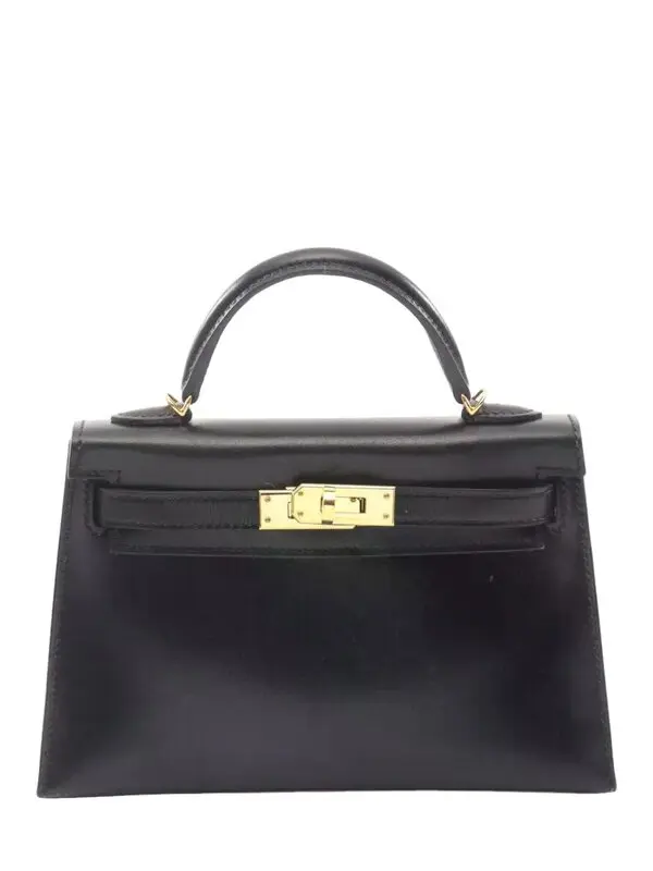 Hermès Mini Kelly Two-way Handbag - Black