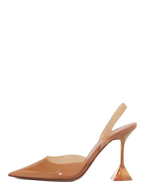 Amina Muaddi Holli Slingback Pumps - Neutrals