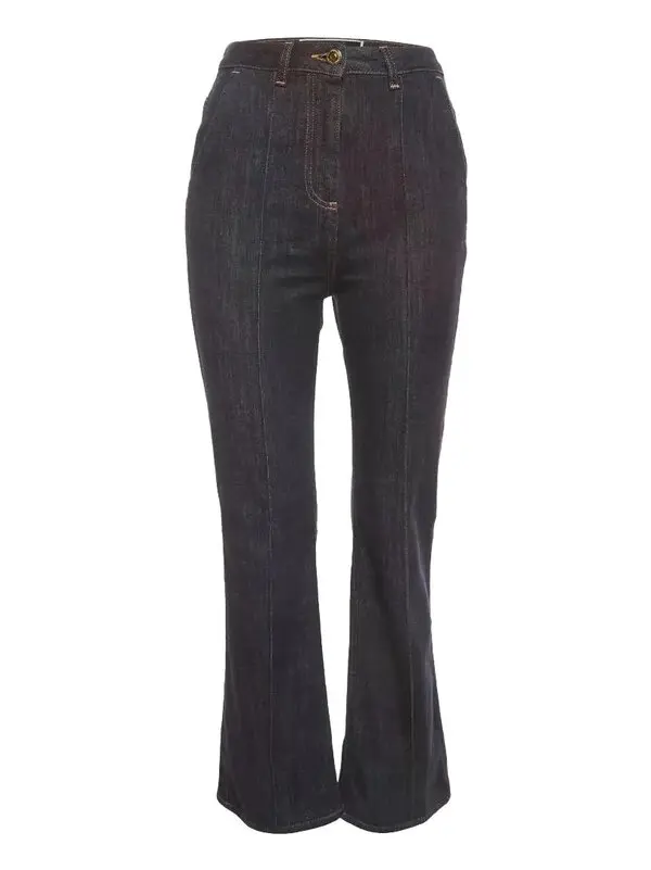 Elisabetta Franchi Contrast Stitching Jeans - Blue