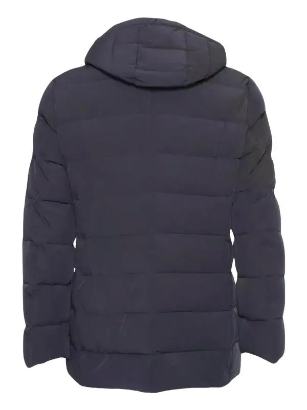 MOORER Florio Double-breasted Puffer Jacket - Blue