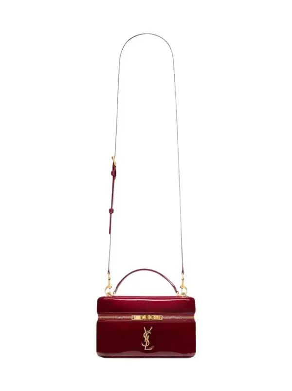 Saint Laurent Gaby Vanity Bag In Patent Leather - Red