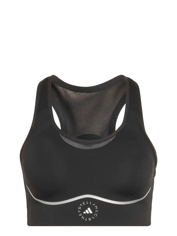 Stella McCartney Adidas Running High-support Sports Bra - Black