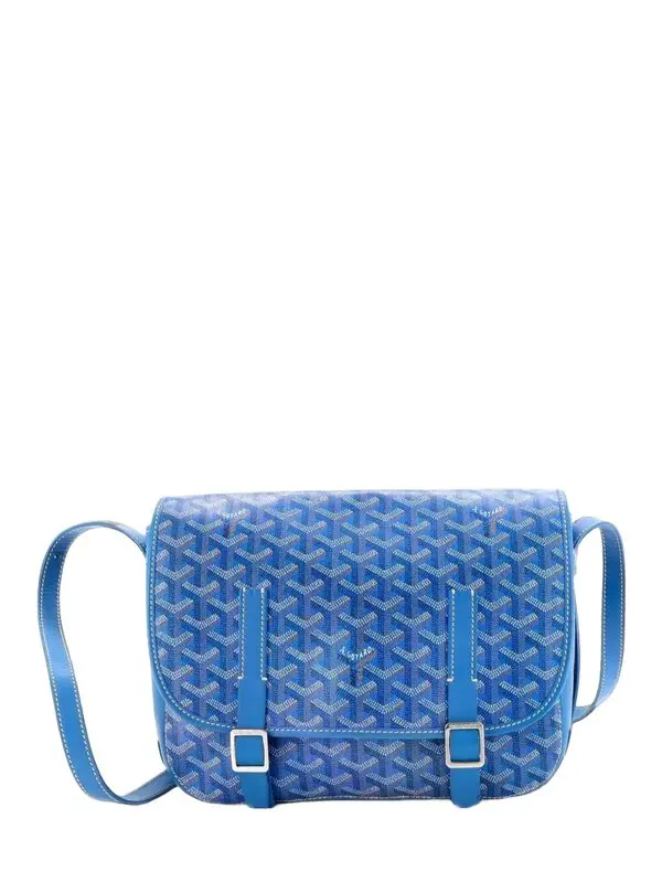 Goyard Belvedere Messenger Bag Coated Canvas Mm Crossbody Bag - Blue