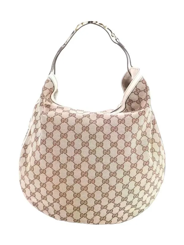 Gucci Wave Gg Canvas Hobo Bag - Brown