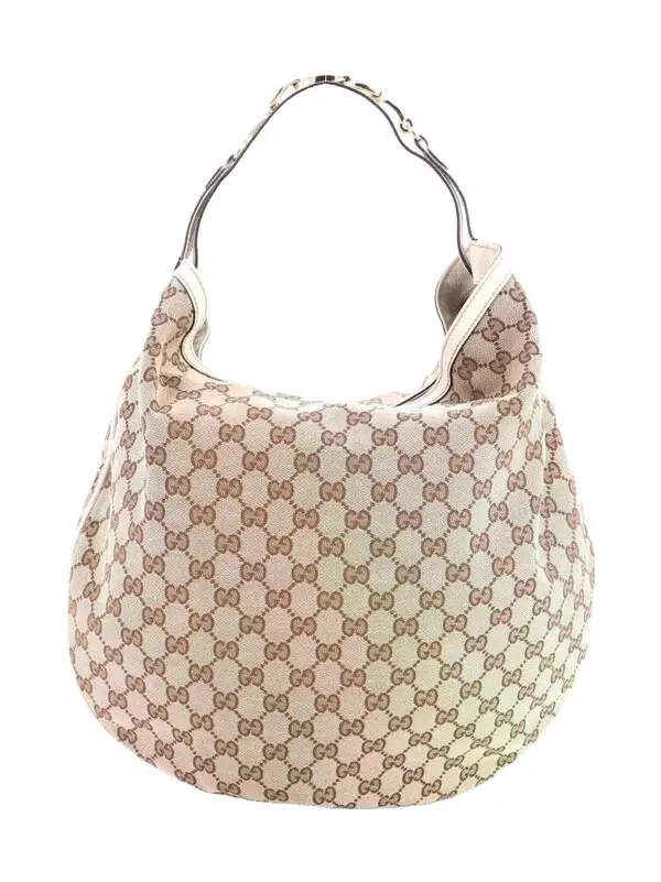 Gucci Wave Gg Canvas Hobo Bag - Brown