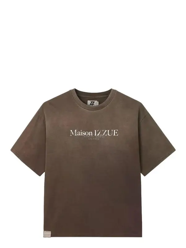 Izzue Logo-print Cotton T-shirt - Brown