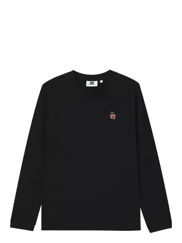 CHOCOOLATE Graphic-patch Long-sleeve T-shirt - Black