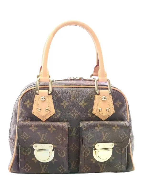LOUIS VUITTON Monogram Canvas Manhattan Tote Bag - Brown