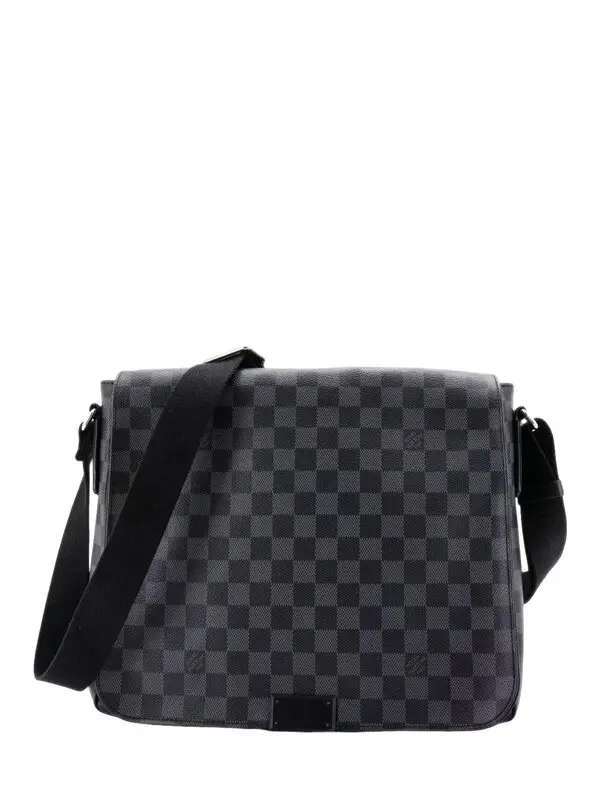 LOUIS VUITTON Daniel Messenger Bag Damier Graphite Mm Crossbody Bag - Black