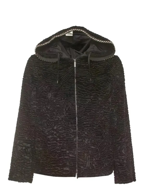 Max Mara Hooded Jacket - Black