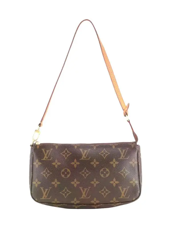 LOUIS VUITTON Monogram Canvas Pochette Accessoires Nm Clutch Bag - Brown