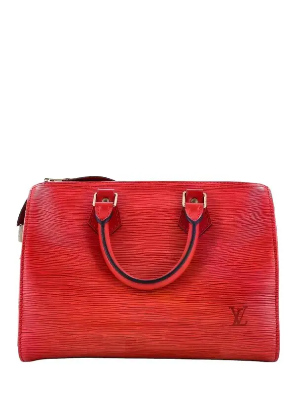 LOUIS VUITTON Speedy Handbag Epi Leather 25 Satchel - Red