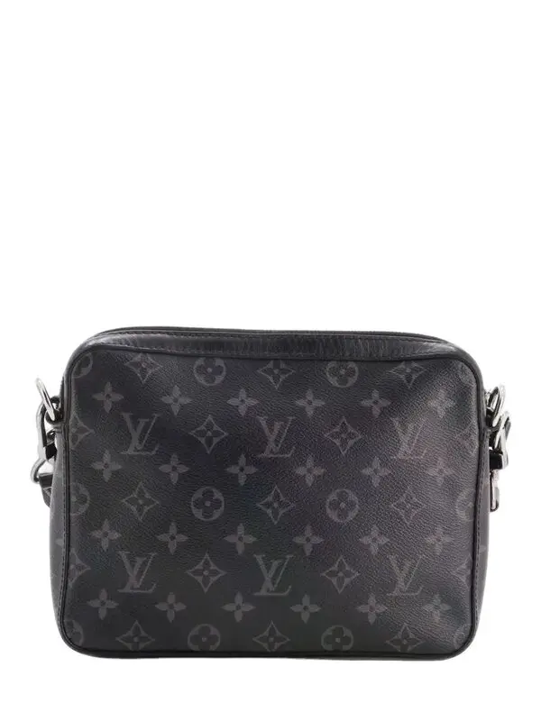 LOUIS VUITTON Trio Messenger Bag Reverse Monogram Eclipse Canvas Cross Body - Black
