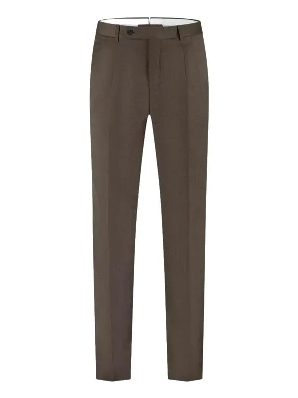 Incotex Pressed-crease Tailored Trousers - Brown
