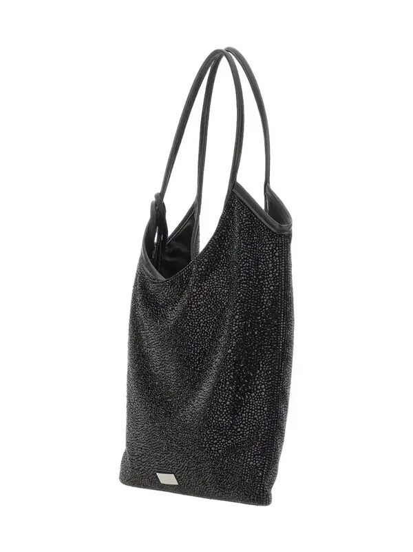 TWENTY FOURHAITCH Nela Rhinestone-embellished Tote Bag - Black