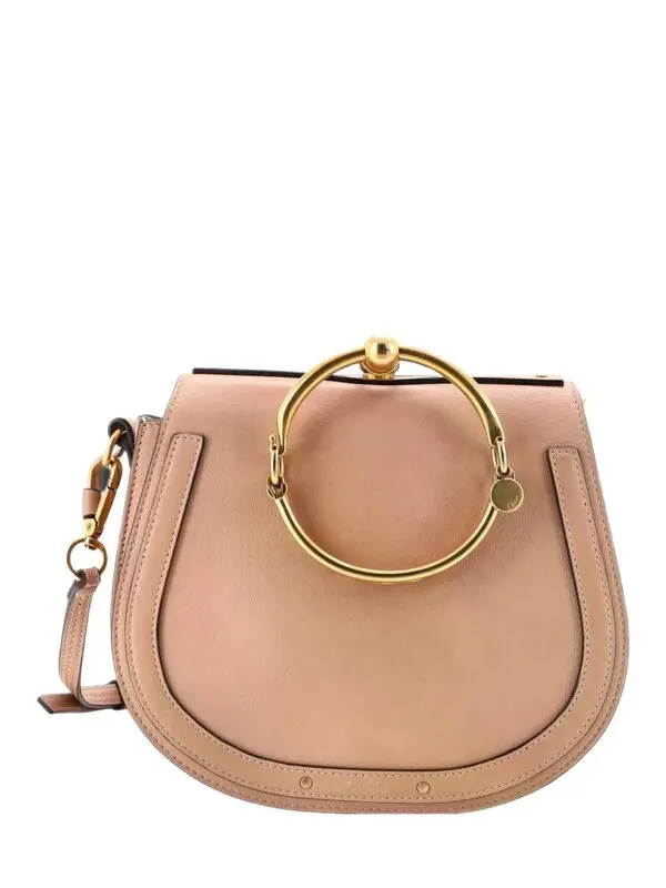 Chloé Nile Leather Medium Crossbody Bag - Neutrals