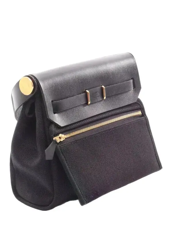 Hermès Mini Herbag Zip Shoulder Bag - Black