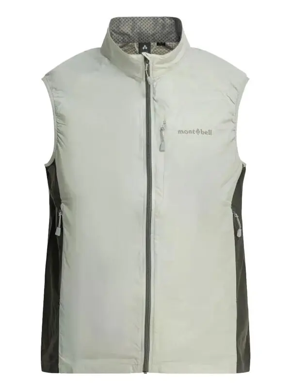 MONTBELL Logo-embroidered Zip-up Gilet - Neutrals