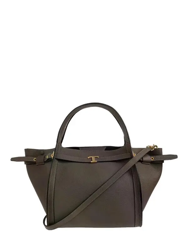 TOD'S T Signature Shopping Bag - Brown