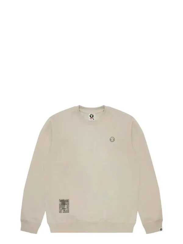 AAPE BY *A BATHING APE Moonface Logo Sweatshirt - Grey