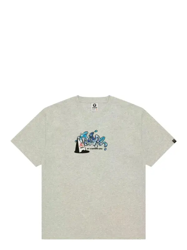 AAPE BY *A BATHING APE Aaper Graphic-print T-shirt - Grey