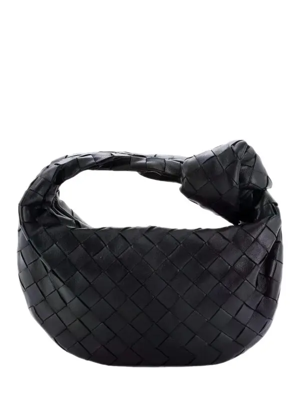 Bottega Veneta Intrecciato Nappa Mini Hobo Bag - Black