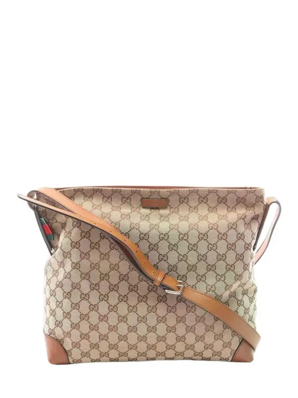 Gucci Gg Canvas Sherry Line Shoulder Bag - Neutrals