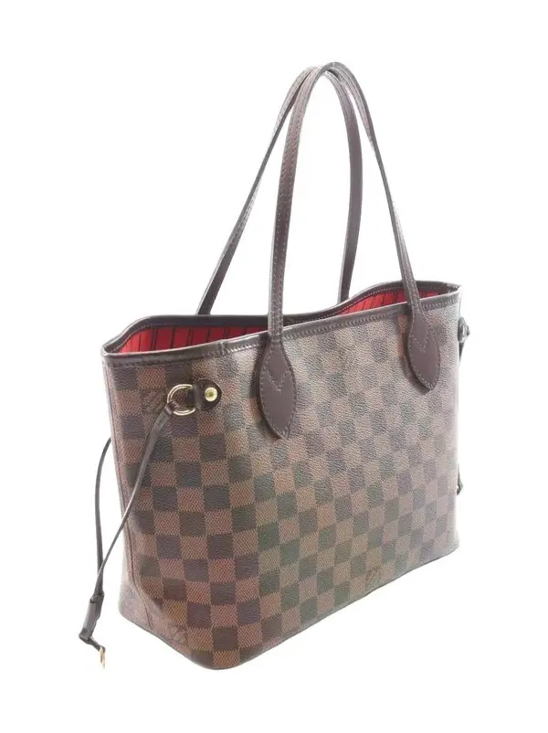 LOUIS VUITTON Damier Ebene Neverfull Tote Bag - Brown