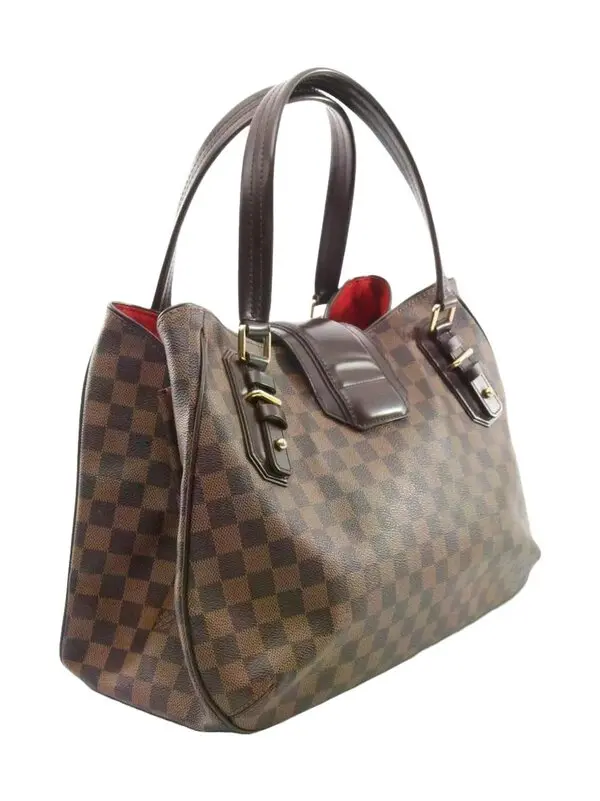 LOUIS VUITTON Damier Ebene Tote Bag - Brown