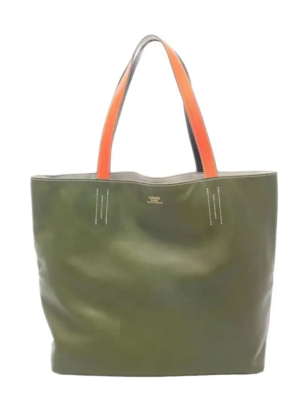 Hermès Double Sens Reversible Tote Bag - Green