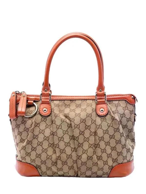 Gucci 2016-2026 Gg Canvas Sukey Satchel - Orange