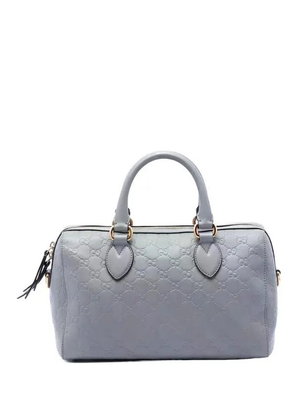 Gucci 2016-2026 Guccissima Boston Bag Satchel - Grey