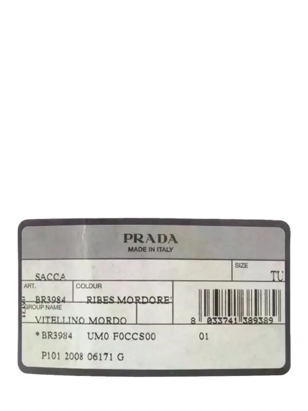 Prada 2010-2026 Nappa Mordore Ruffle Hobo Bag - Black