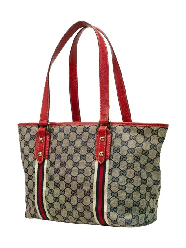Gucci 2000-2015 Gg Canvas Jolicoeur Tote Bag - Brown
