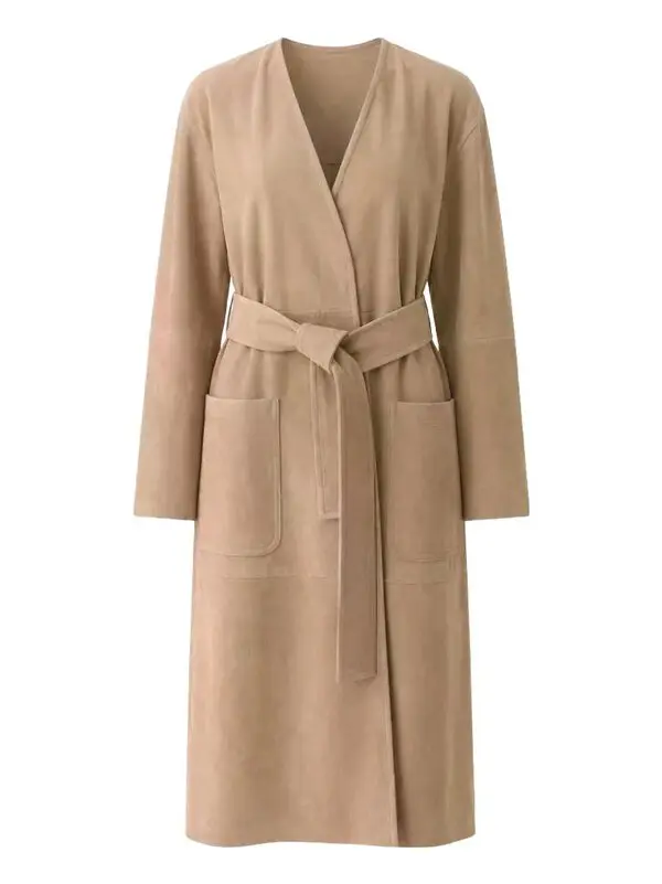 Max Mara Belted Wrap Coat - Neutrals