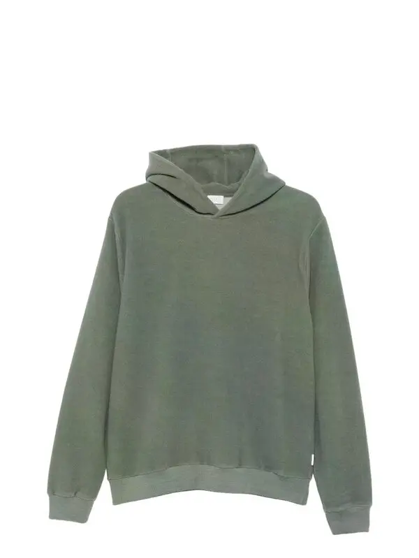 04651 / A TRIP IN A BAG Ribbed-hem Hoodie - Green