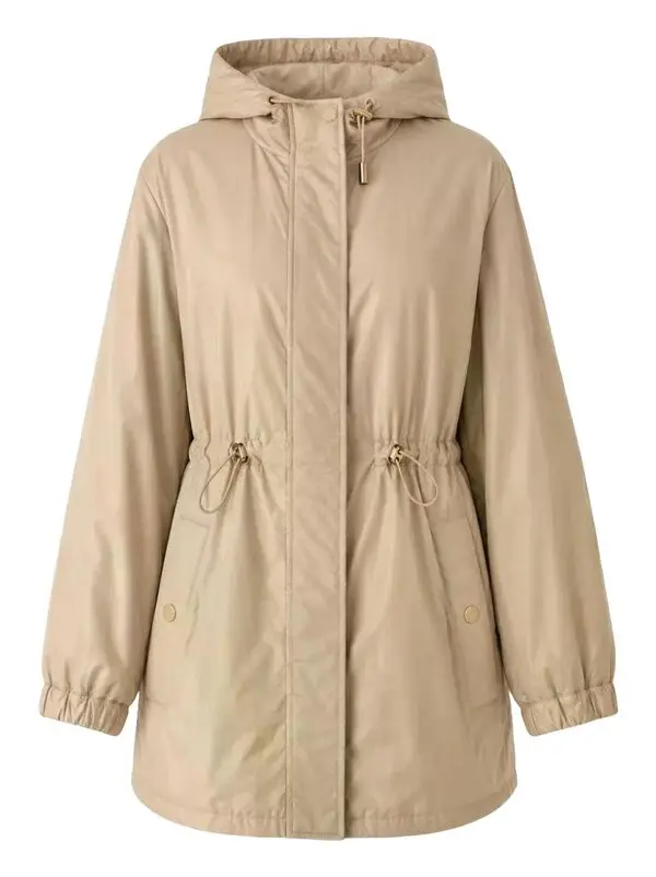 Max Mara Hooded Drawstring-waist Jacket - Neutrals