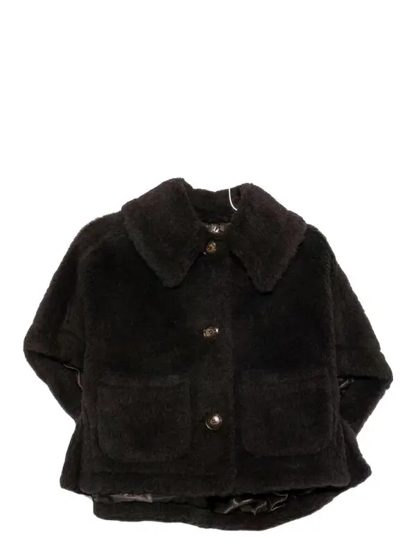 Max Mara Button-up Cape Coat - Brown
