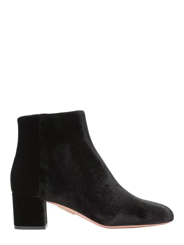 AQUAZZURA Brooklyn Velvet Boots - Black