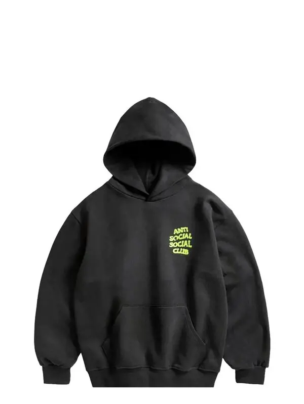 ANTI SOCIAL SOCIAL CLUB I Glow In The Dark Logo-print Hoodie - Black