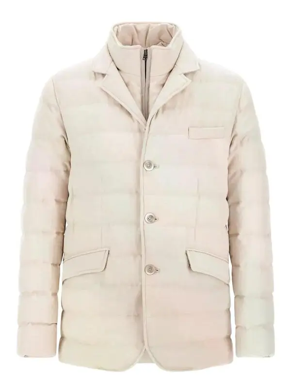 Herno Quilted Wool-blend Blazer - Neutrals