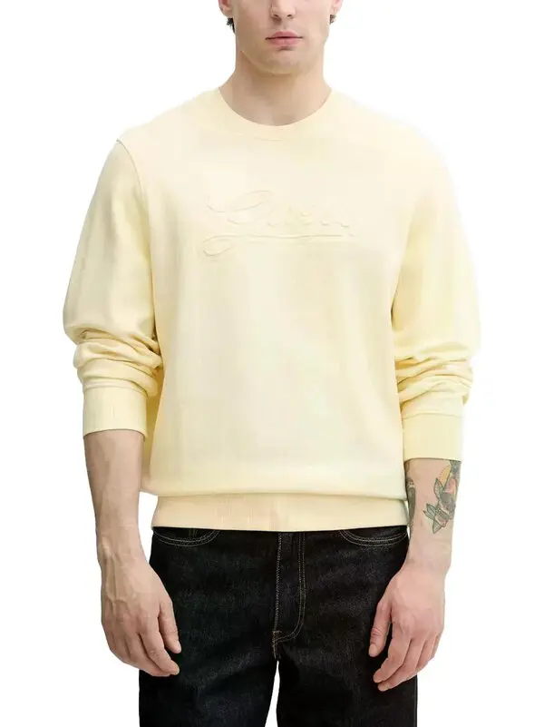 Guess Embroidered Logo Sweatshirt - Yellow