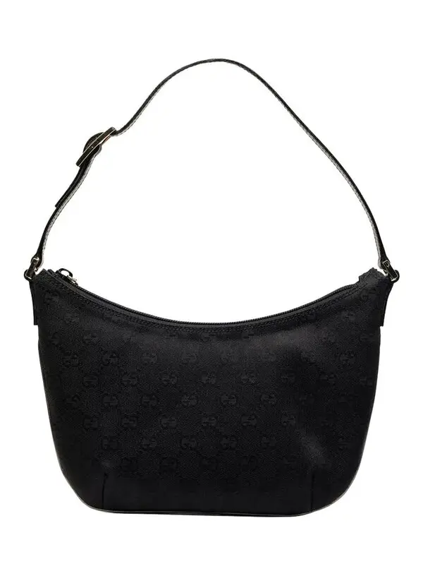 Gucci 2000-2015 Gg Canvas Shoulder Bag - Black