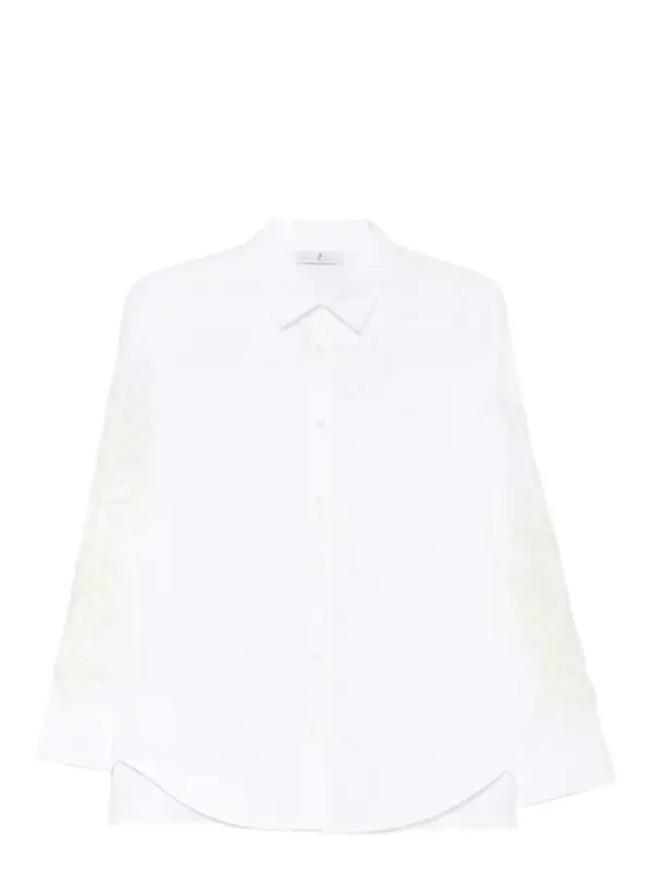 WHYCI MILANO Embroidered Long-sleeve Shirt - White