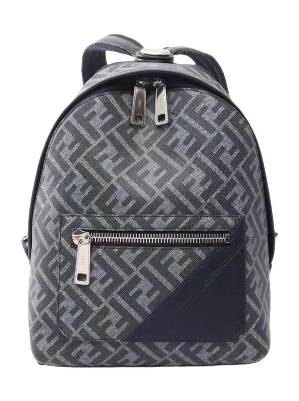Fendi Chiodo Diagonal Backpack - Blue