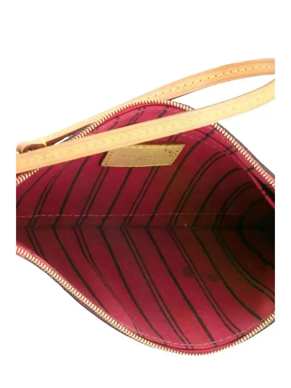 LOUIS VUITTON Monogram Canvas Neverfull Pochette Large Pouch - Brown