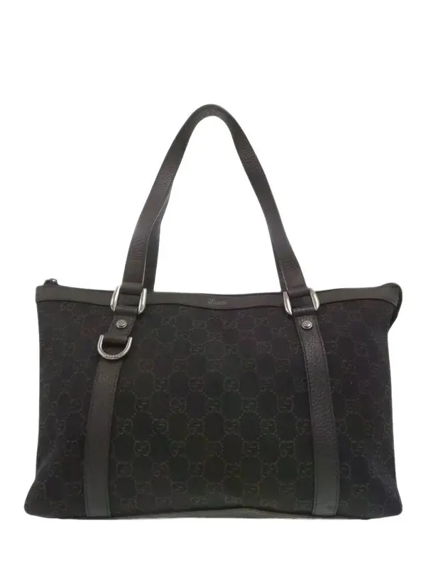 Gucci Gg Canvas Abbey D Ring Tote Bag - Brown