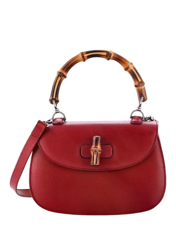 Gucci Bamboo 1947 Satchel - Red