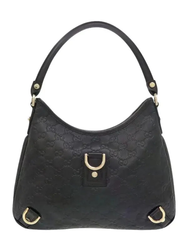 Gucci 2000-2015 Ssima Abbey D Ring Shoulder Bag - Black